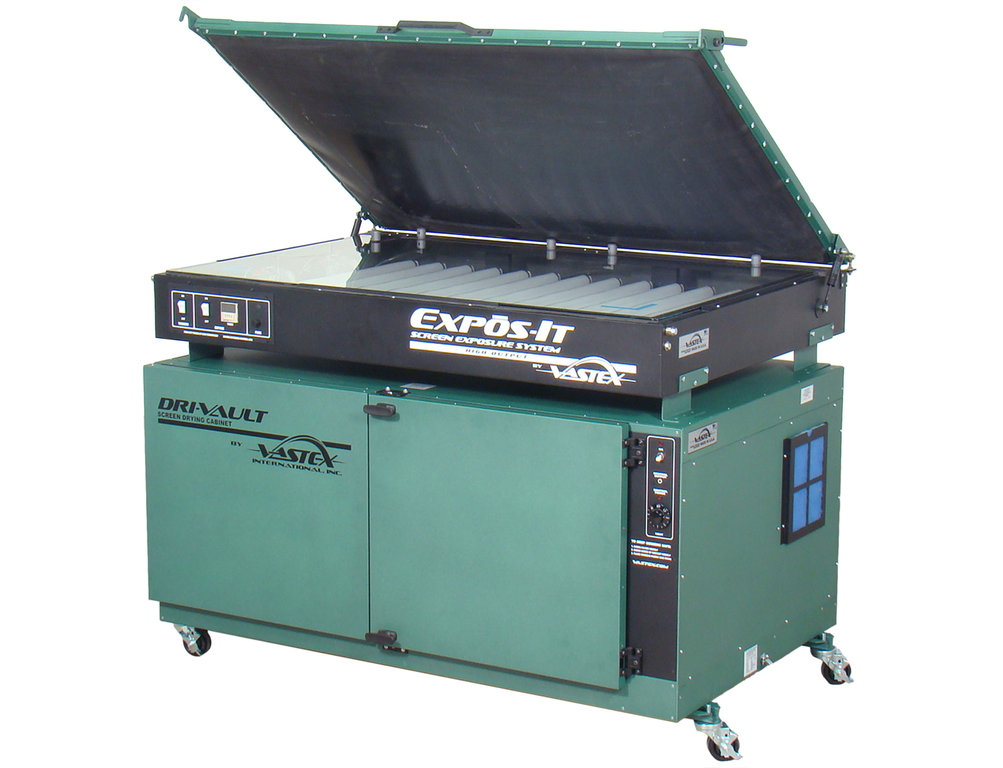 Drying cabinet for screen printing Vastex